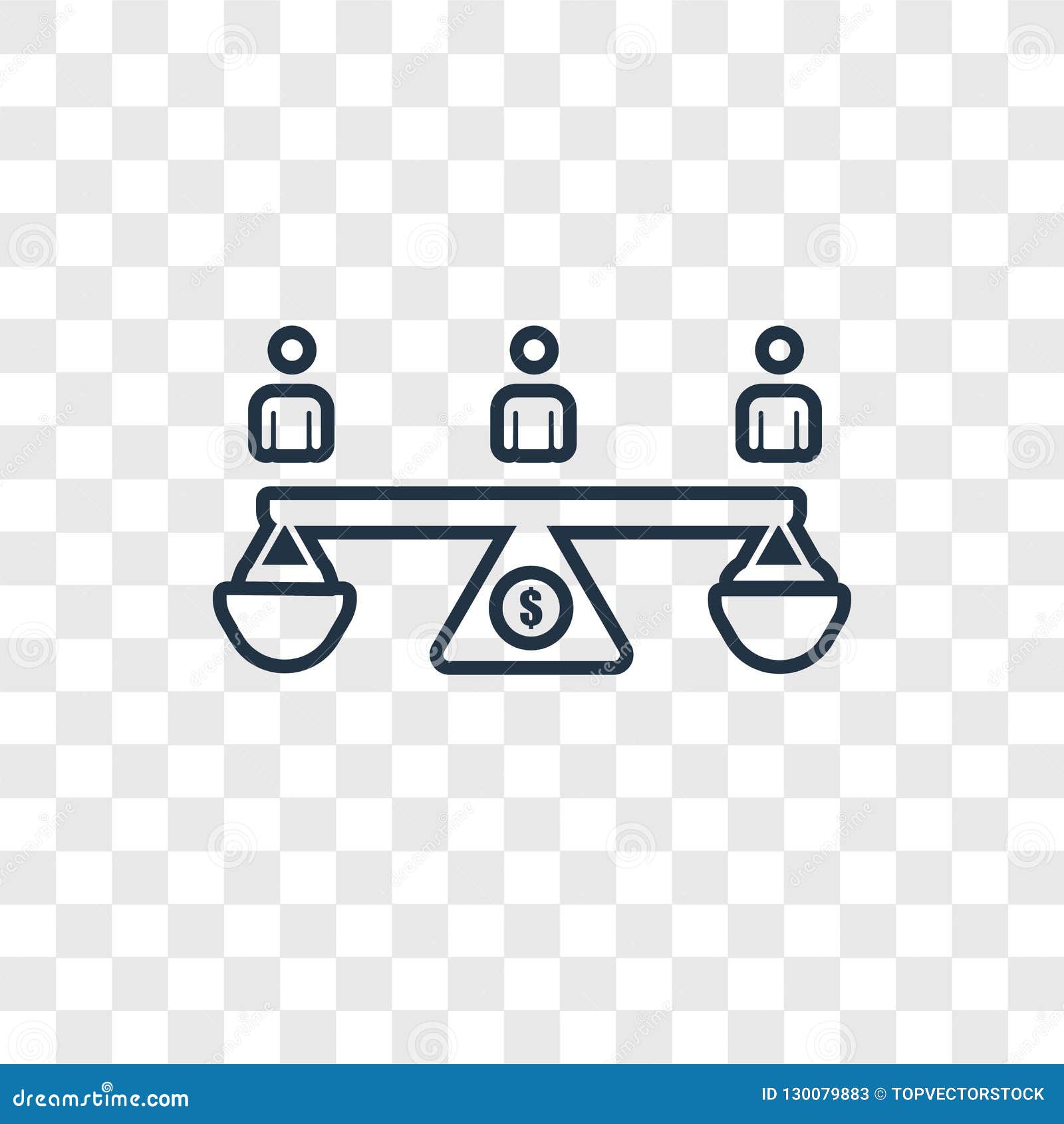 Equity Concept Vector Linear Icon Isolated on Transparent Background ...
