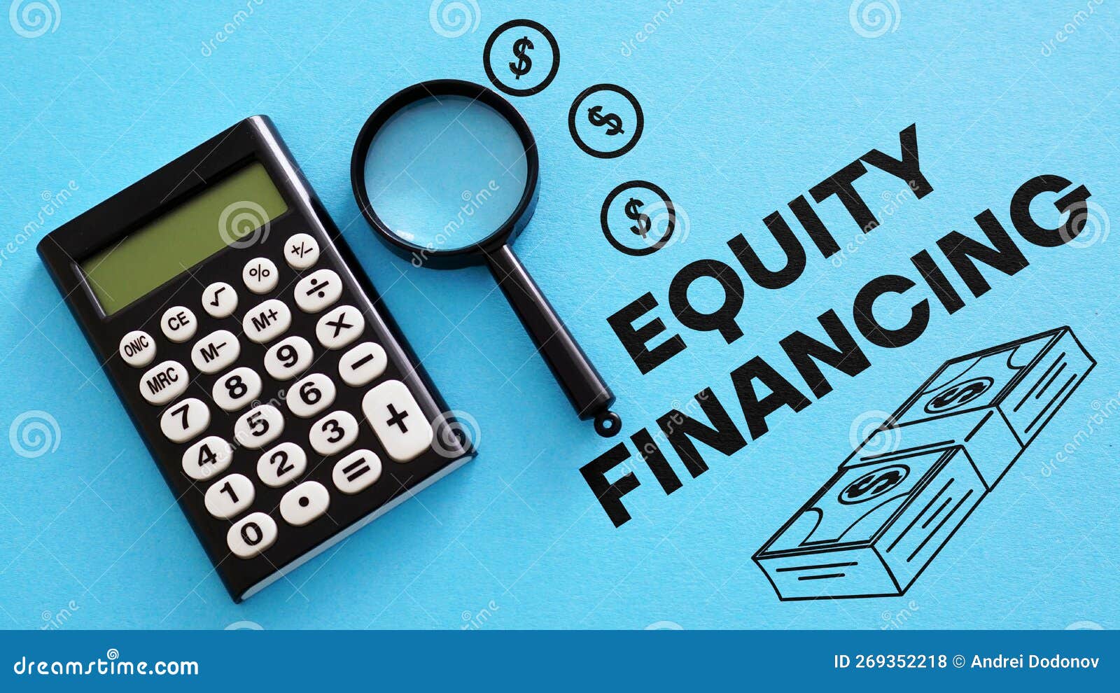 Equity Financing is Shown Using the Text Stock Photo - Image of ...
