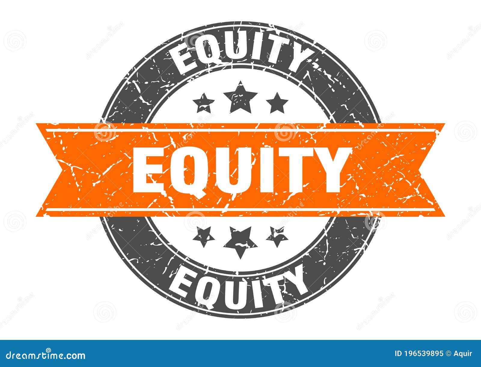Equity stamp stock vector. Illustration of template - 196539895