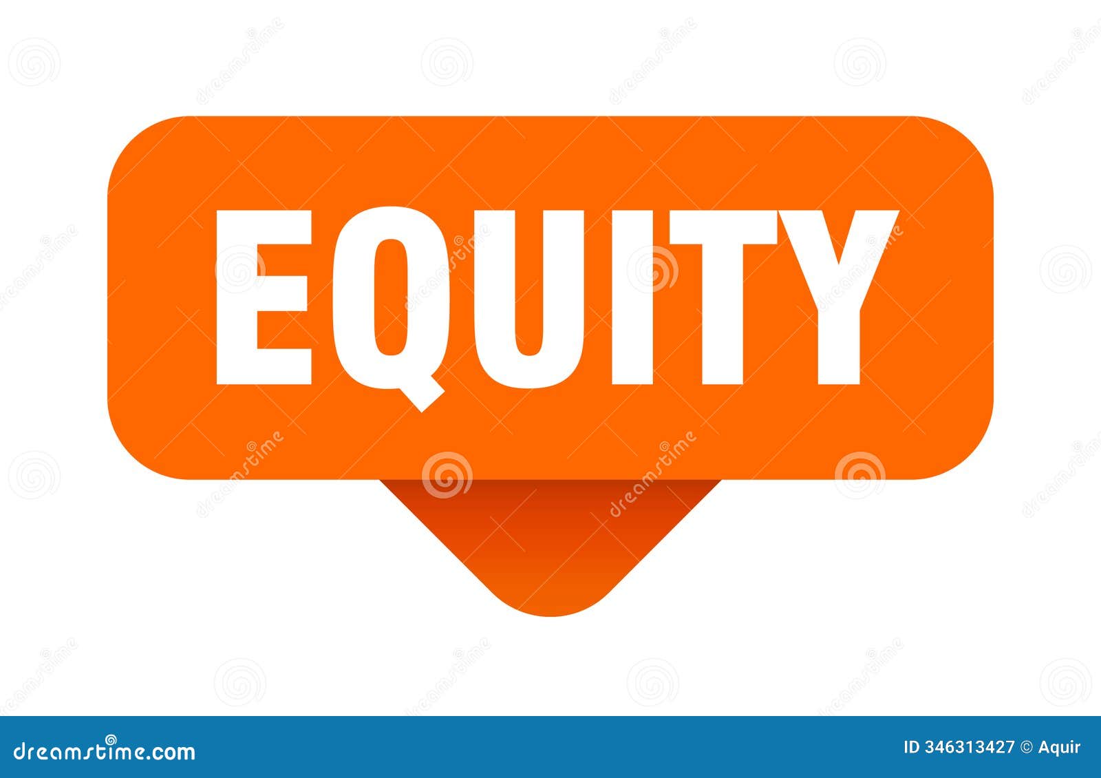 Equity Sticker. Equity Sign on Transparent Background Stock Vector ...