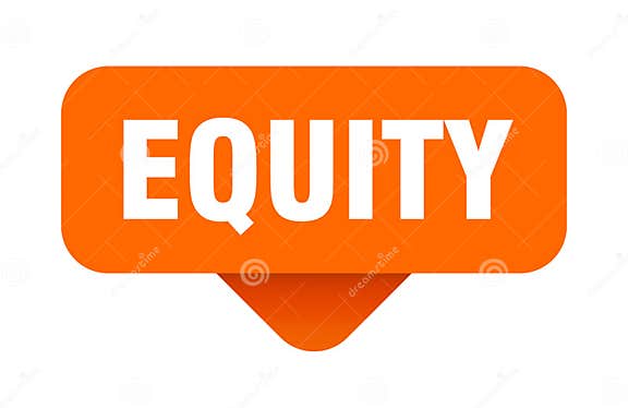 Equity Sticker. Equity Sign on Transparent Background Stock Vector ...
