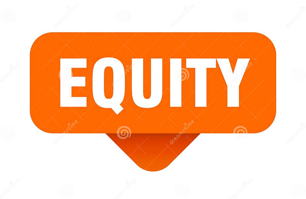 Equity Sticker. Equity Sign on Transparent Background Stock Vector ...