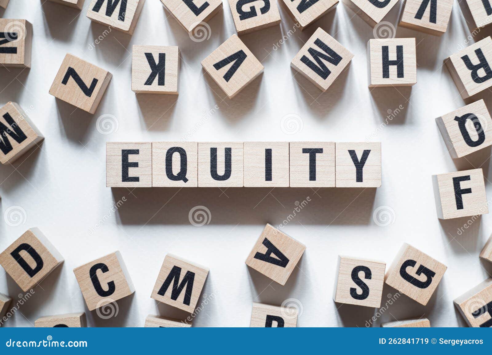 Equity Word Background On Wood Blocks Royalty-Free Stock Photography ...