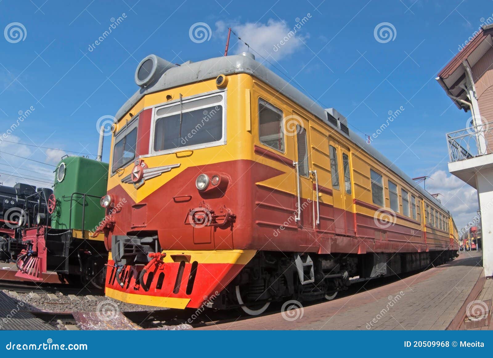 ER-22 type train stock photo. Image of transport, bright - 20509968
