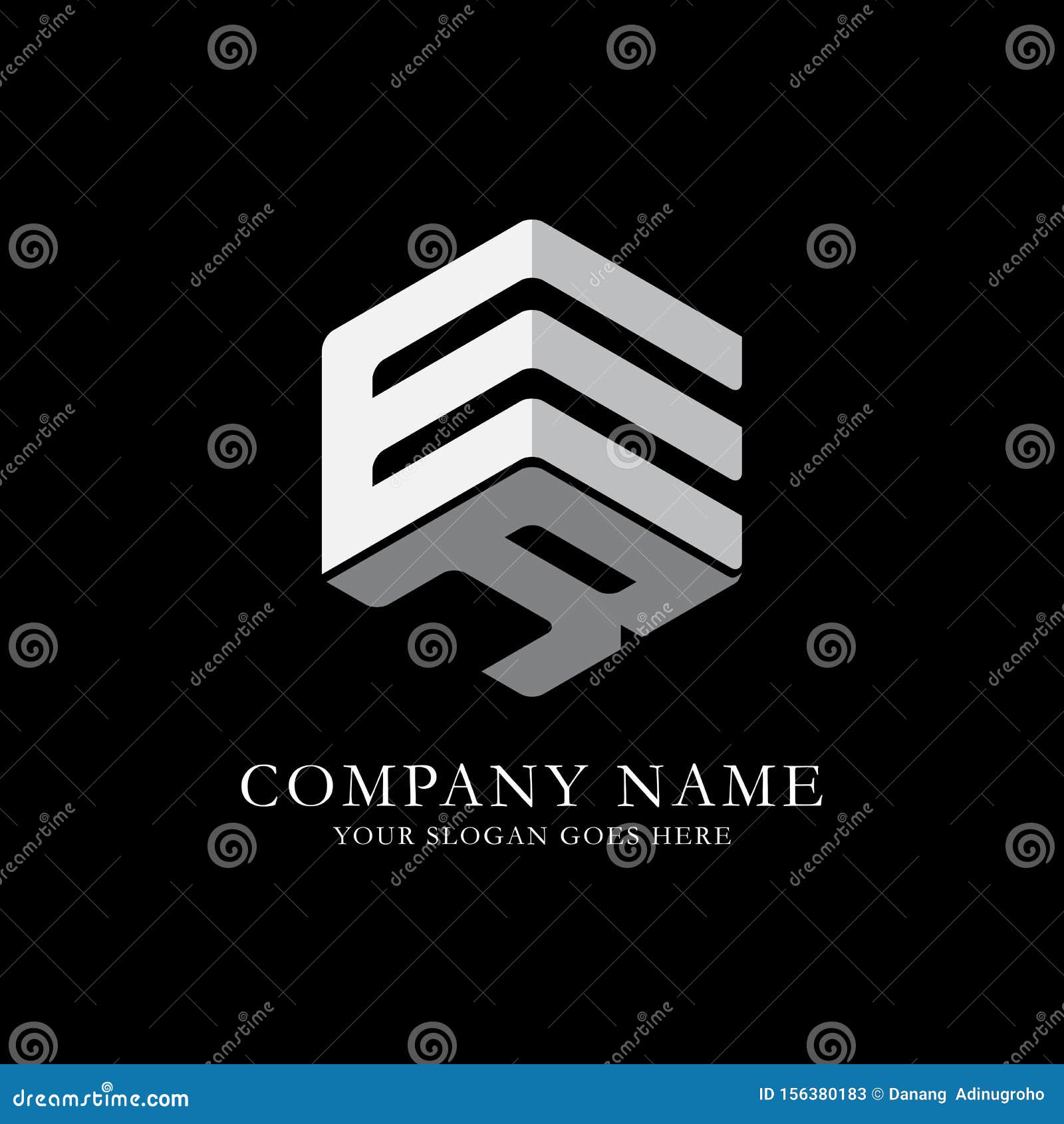 ER Initial Letter Logo Inspiration, E and R Hexagonal Vector Stock ...