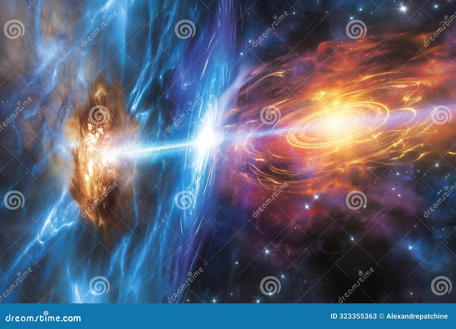 Era of Reionization with Cosmic Bursts and Energy Beams Stock ...