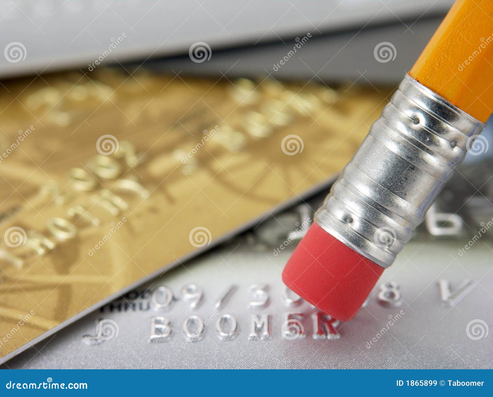 Erase Debt 2 stock image. Image of eraser, macro, finance - 1865899