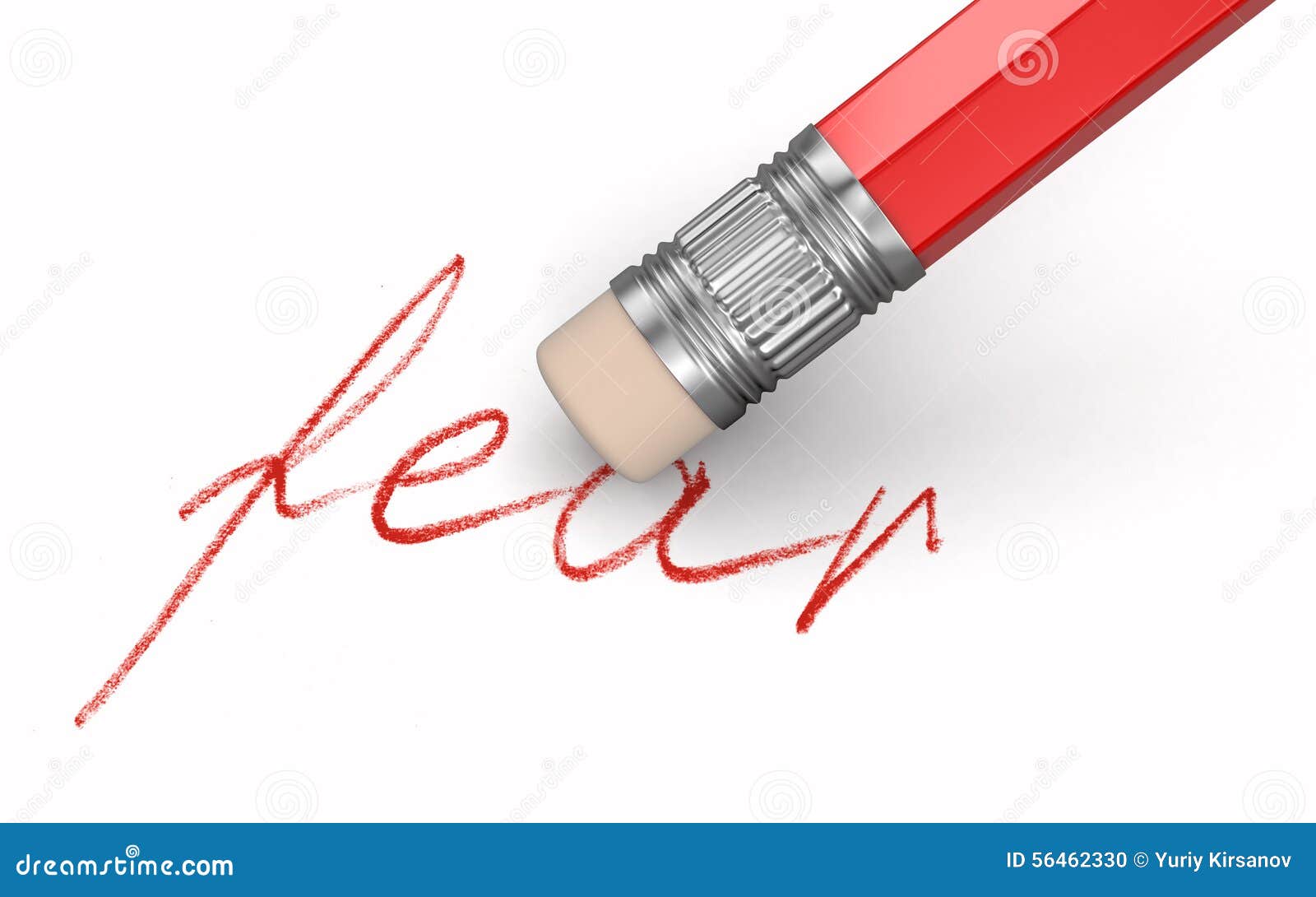 Erase Fear (clipping Path Included) Stock Illustration - Illustration ...