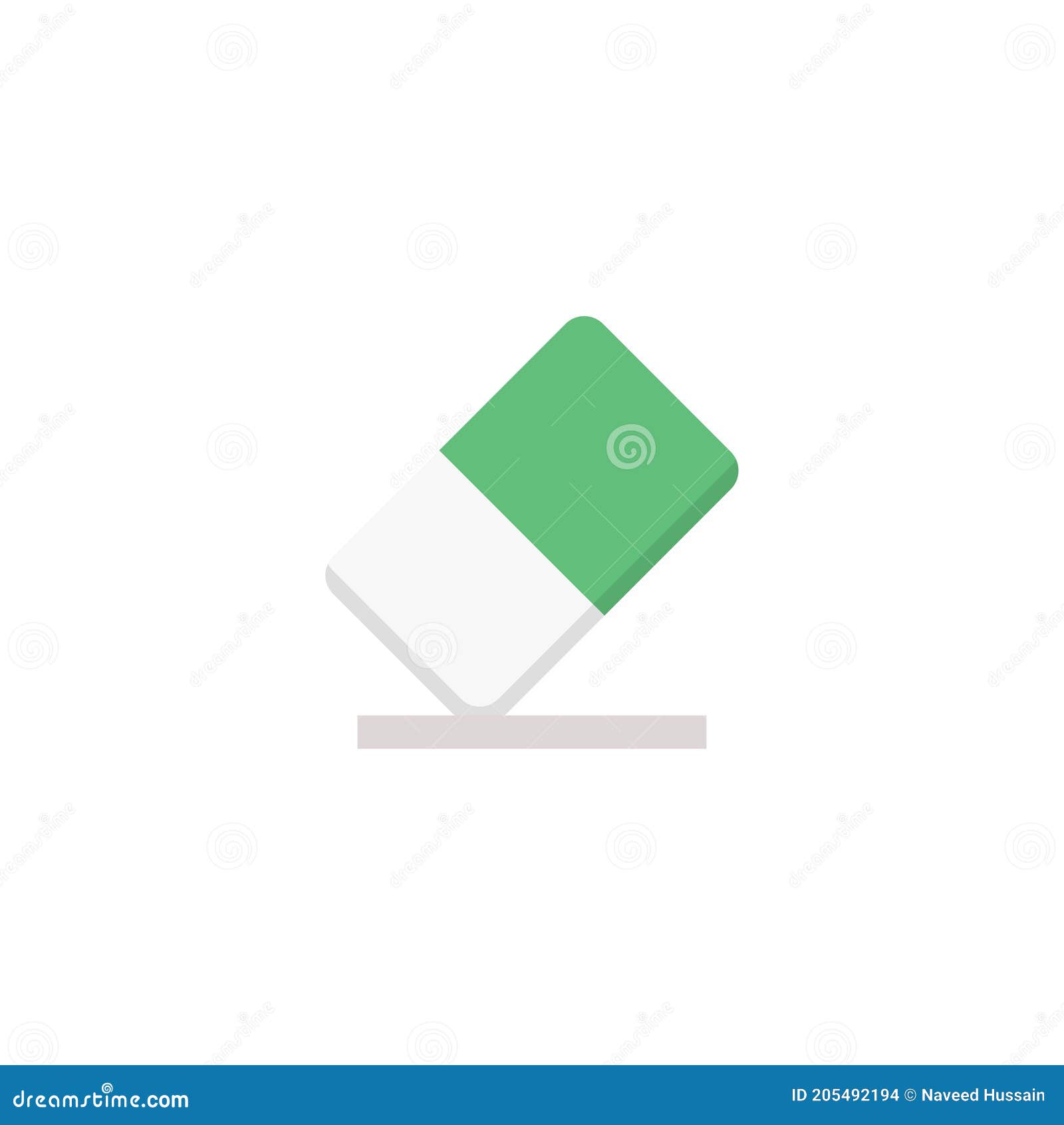 Erase Vector Flat Colour Icon Stock Vector - Illustration of colour ...