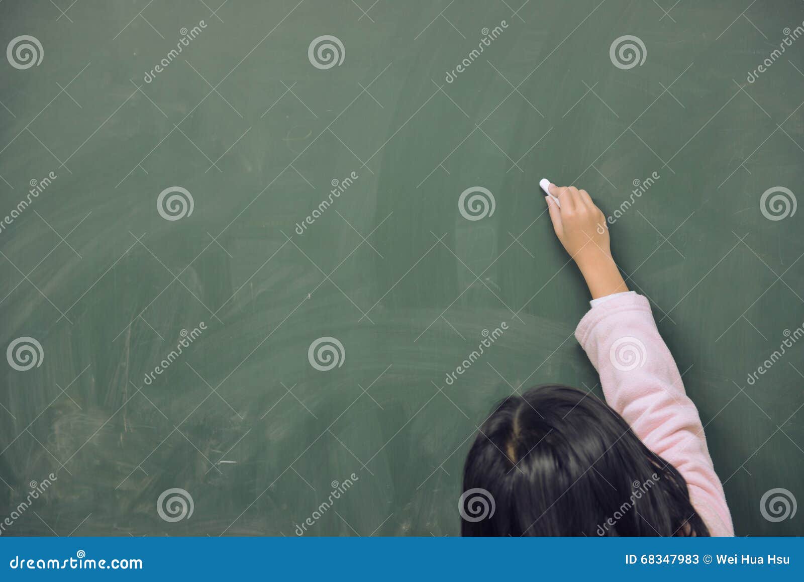 Erased the Equation from the Blackboard.Writing on the Blackboard Stock ...