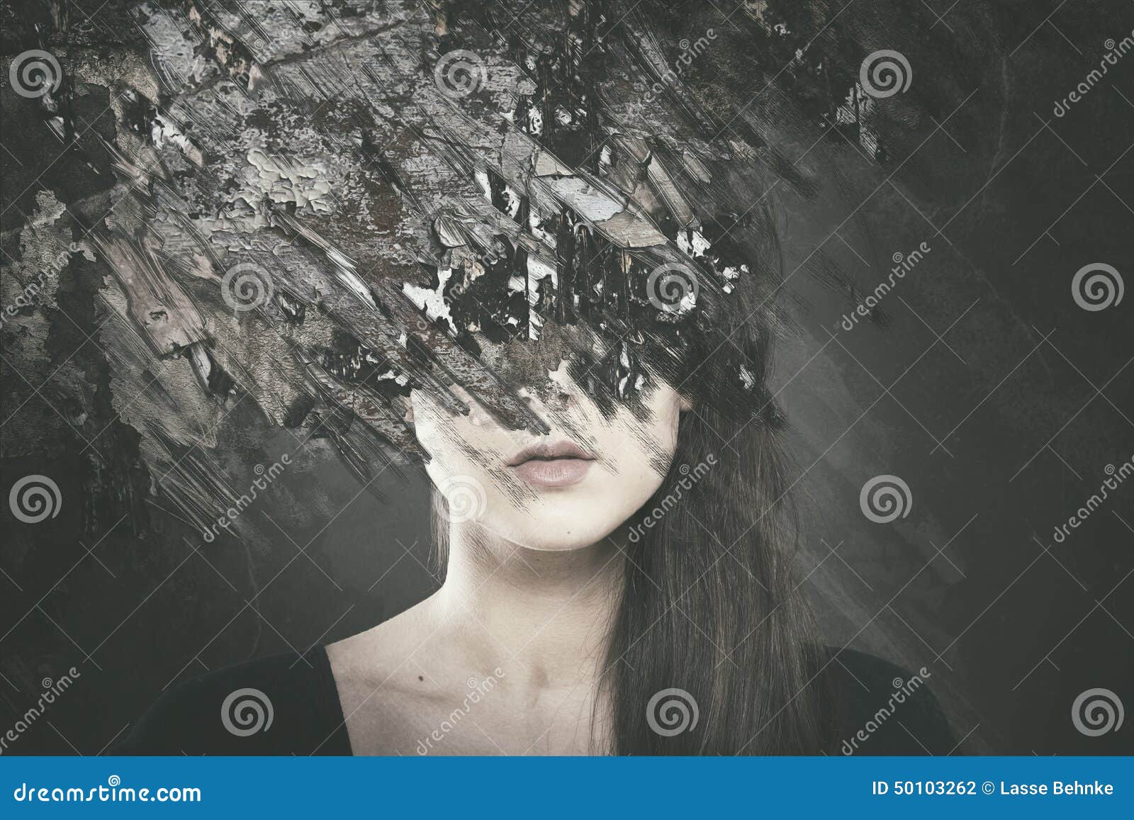 Erased stock photo. Image of face, trist, identity, mentally - 50103262