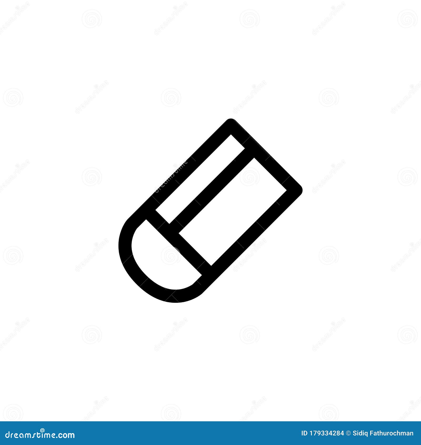 Eraser Icon stock vector. Illustration of correct, change - 179334284