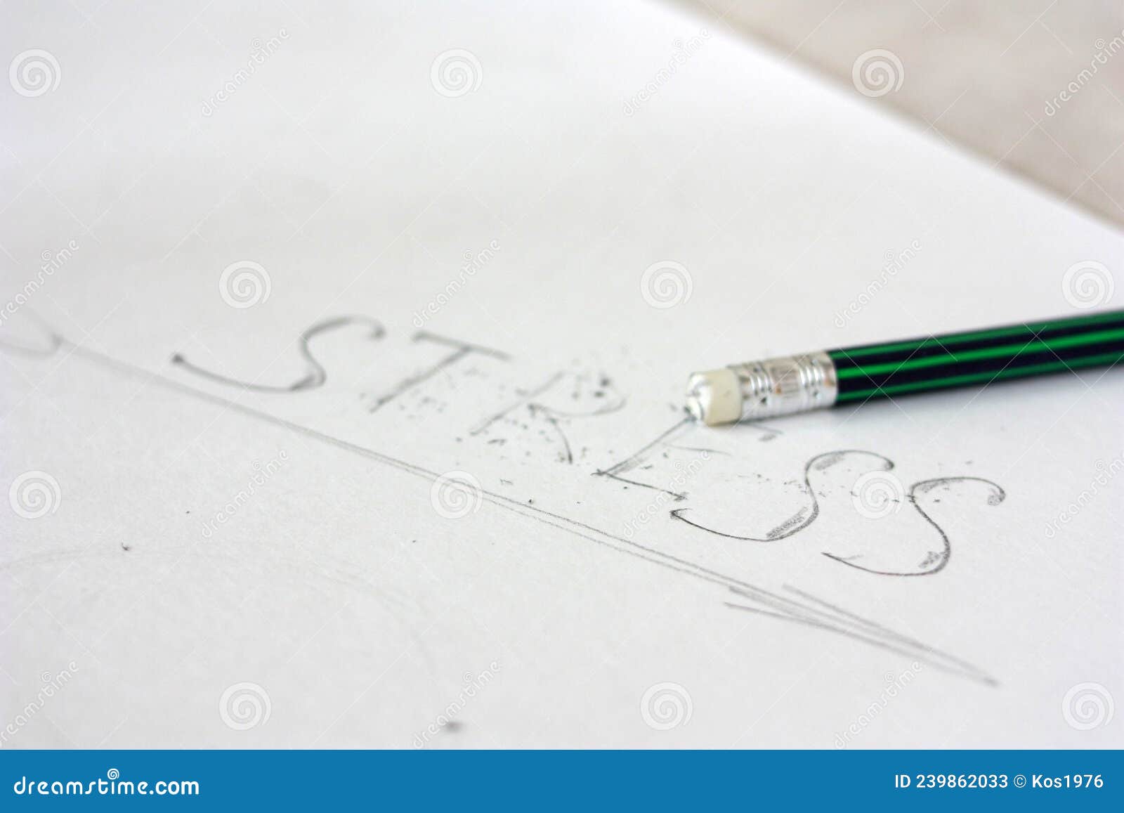 Eraser Erases Drawn Heart On The Paper. Stock Photo | CartoonDealer.com ...