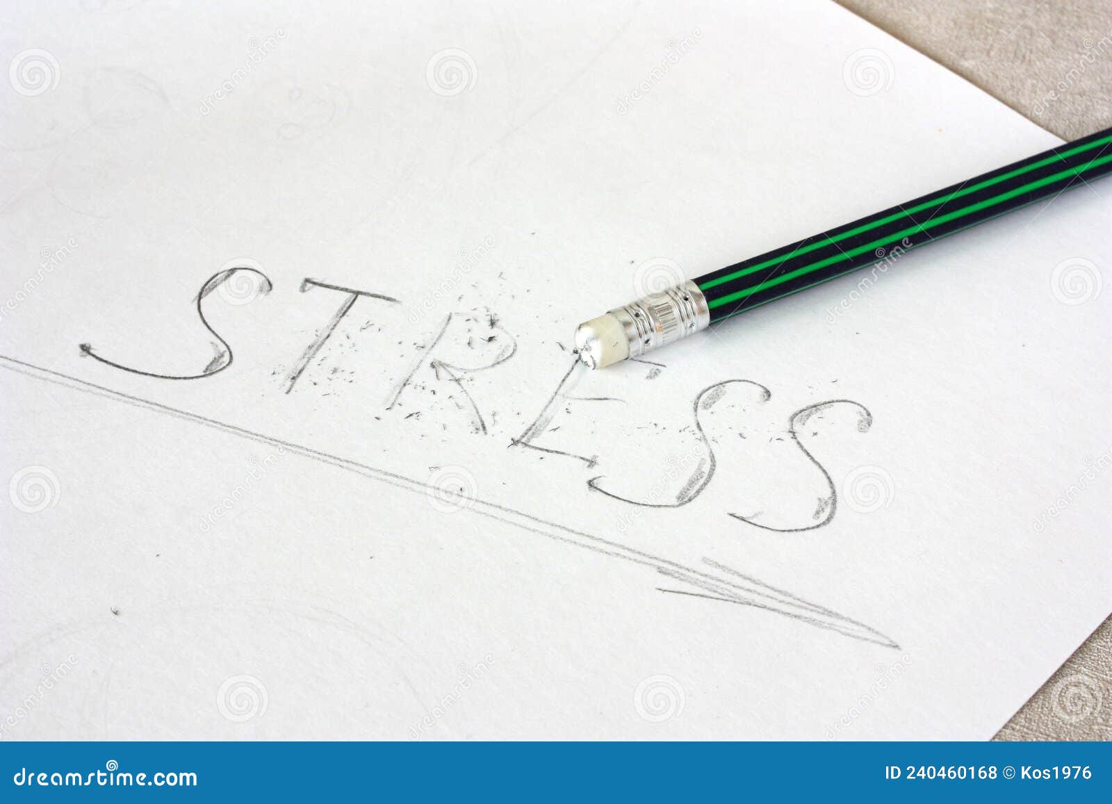 Eraser Erases Drawn Heart On The Paper. Stock Photo | CartoonDealer.com ...