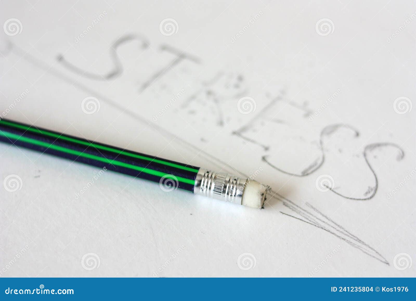 Eraser Erases Drawn Heart On The Paper. Stock Photo | CartoonDealer.com ...
