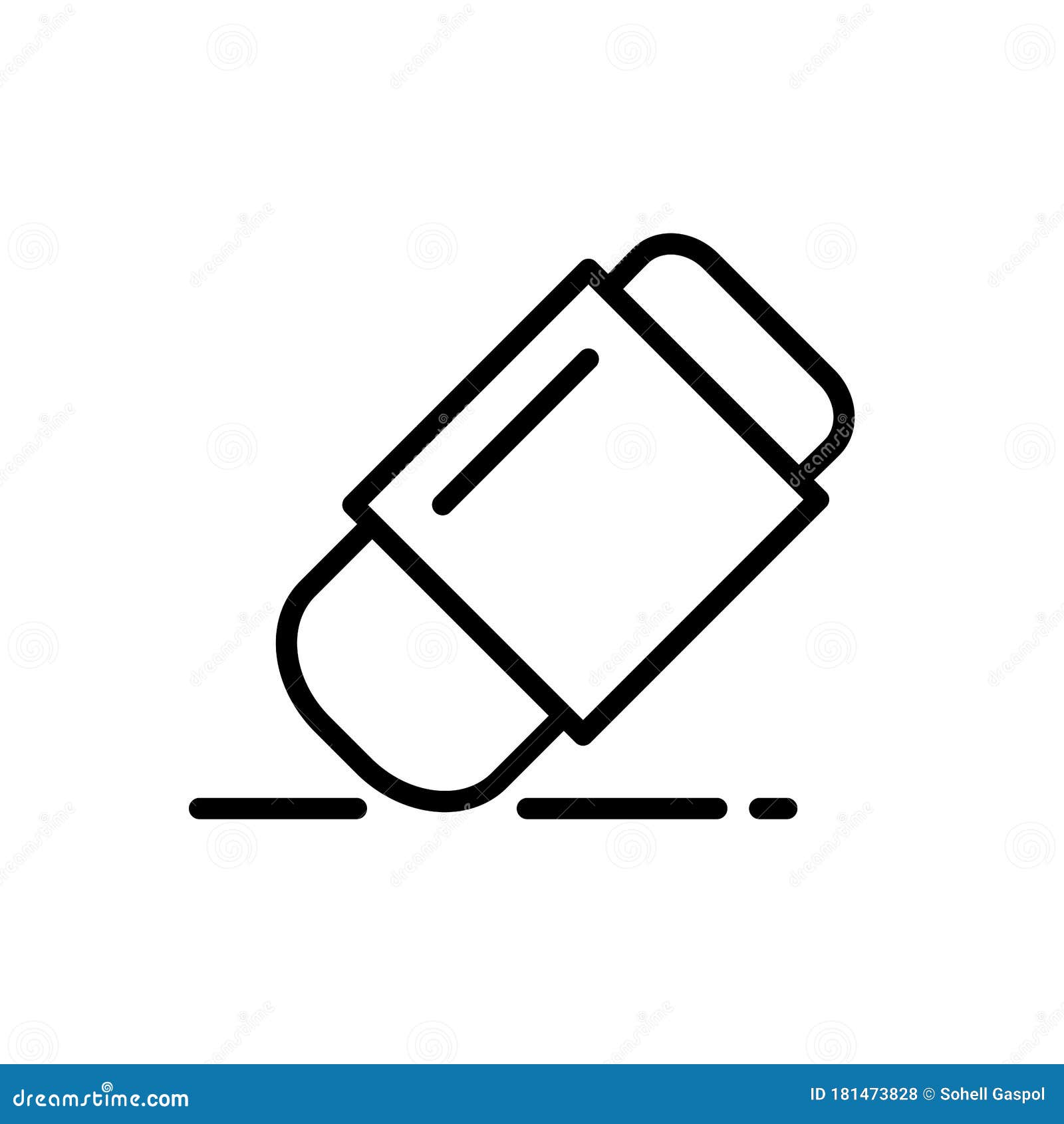 Eraser Icon Design Vector Template Stock Vector - Illustration of color ...