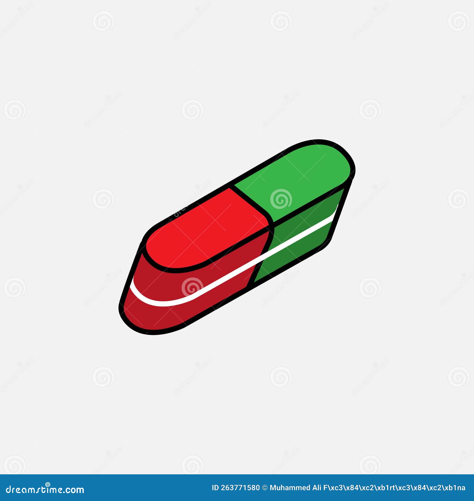 Eraser Icon. Office Concept. - Vector Stock Vector - Illustration of ...