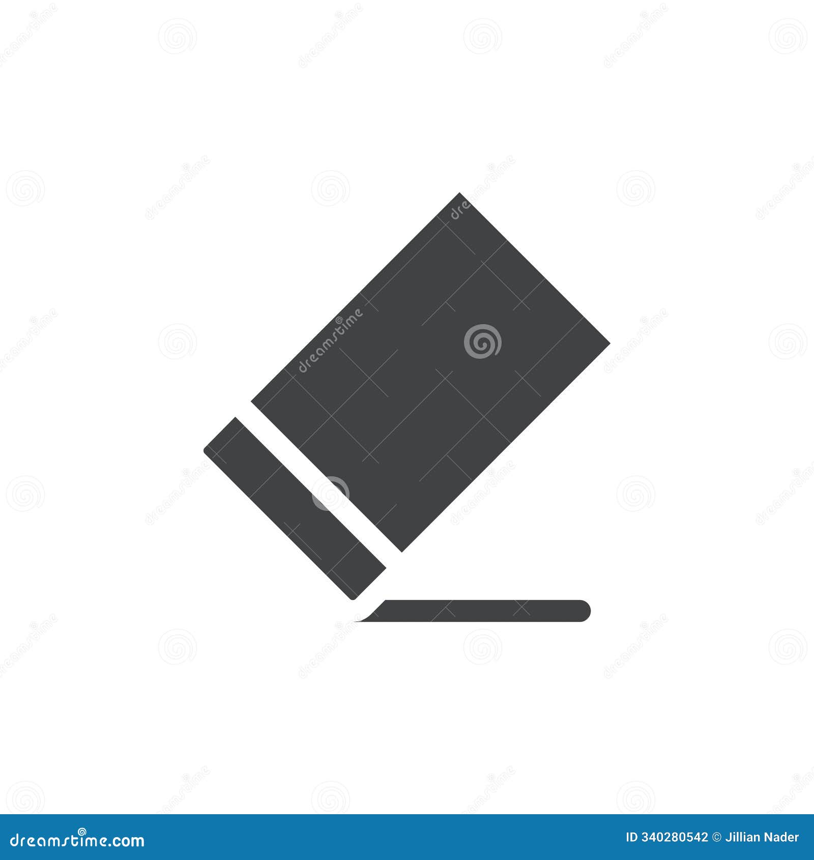 Eraser Icon Simple Vector Symbol Stock Vector - Illustration of outline ...