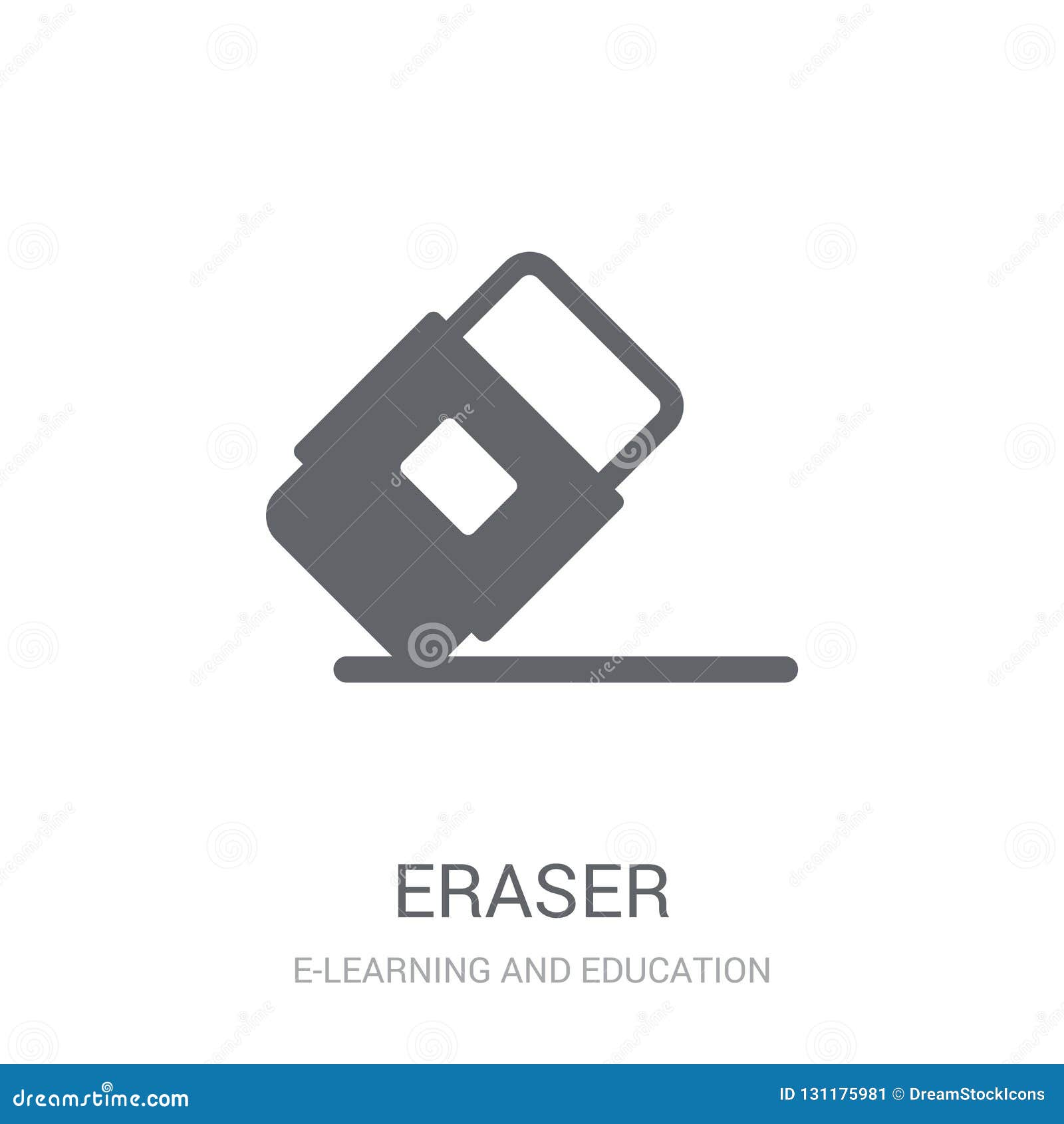Eraser Icon. Trendy Eraser Logo Concept on White Background from Stock ...