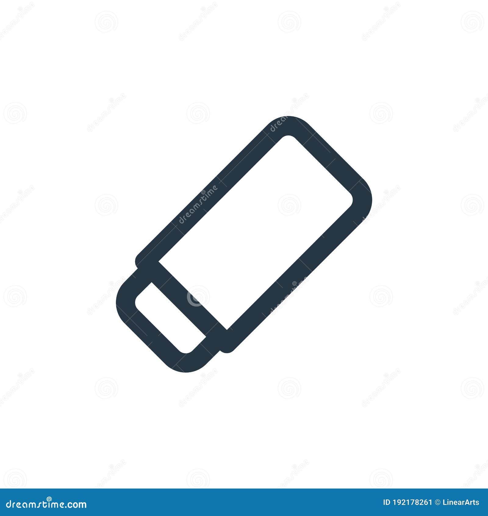Eraser Icon Vector from Text Editor Concept. Thin Line Illustration of ...