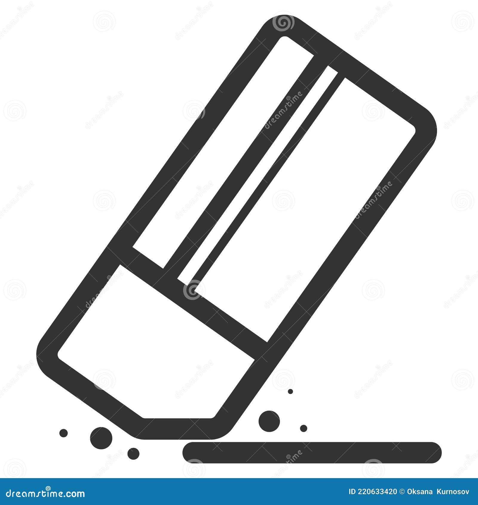 Eraser Icon, Eraser Icon Vector, In Trendy Flat Style Isolated On White ...