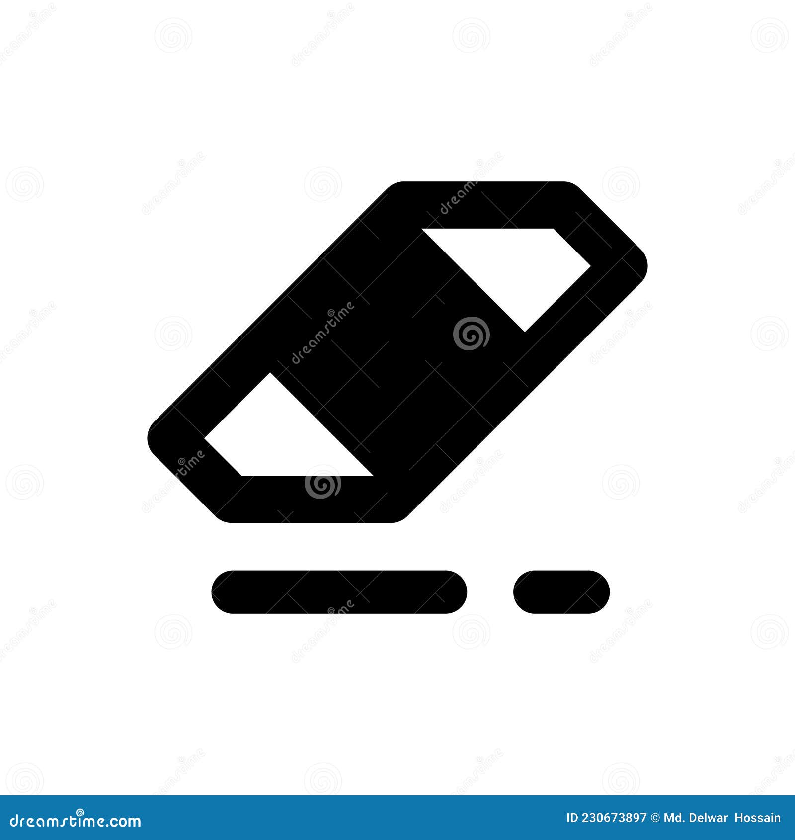 Eraser Icon Cartoon Vector | CartoonDealer.com #230673897
