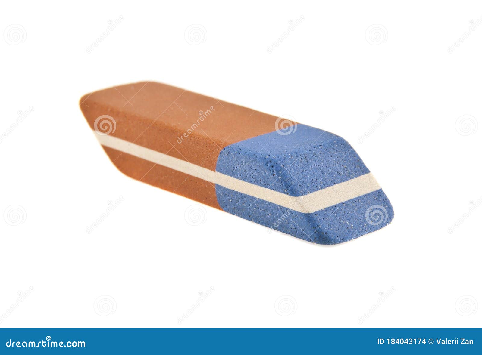 Eraser Isolated on White Background Stock Photo - Image of erase ...