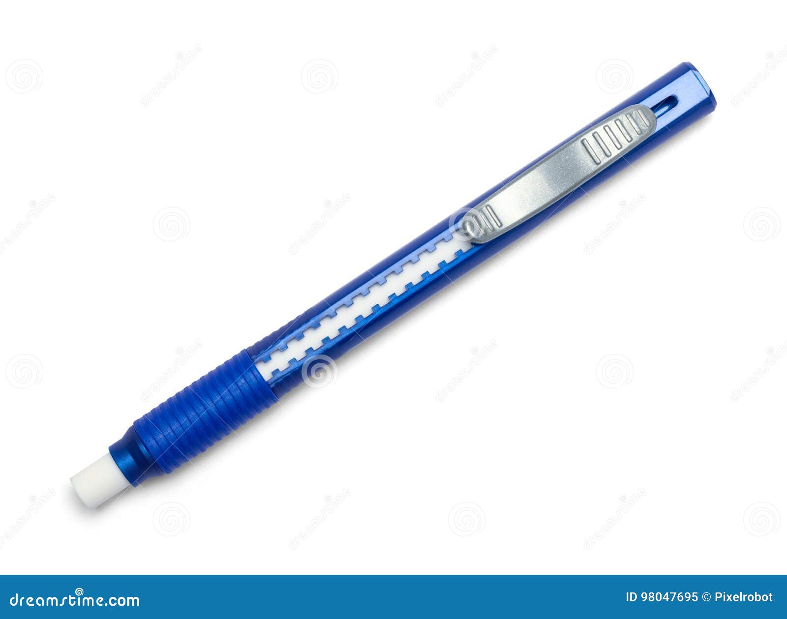 Eraser Pen Top View stock image. Image of blank, isolated - 98047695
