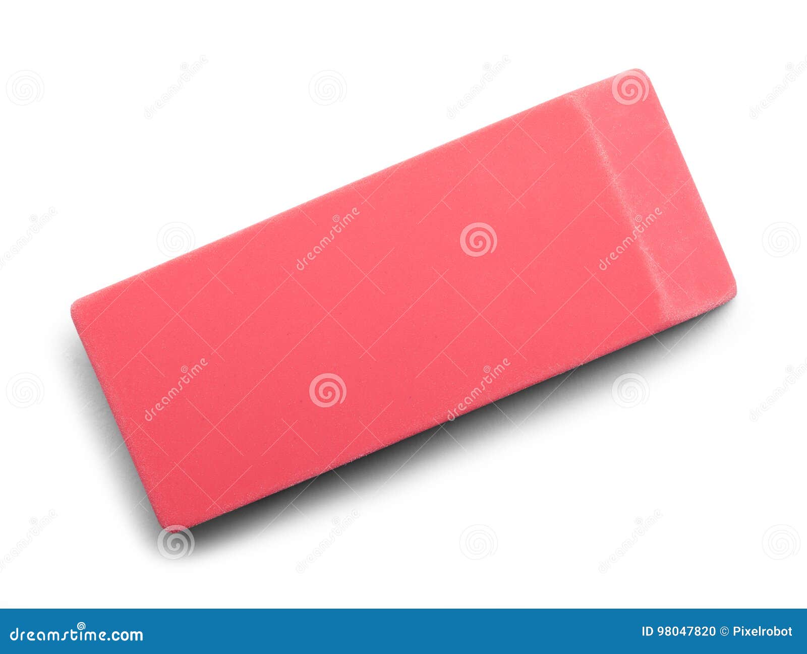 Eraser Pink Erasing Top View Stock Image | CartoonDealer.com #98047747