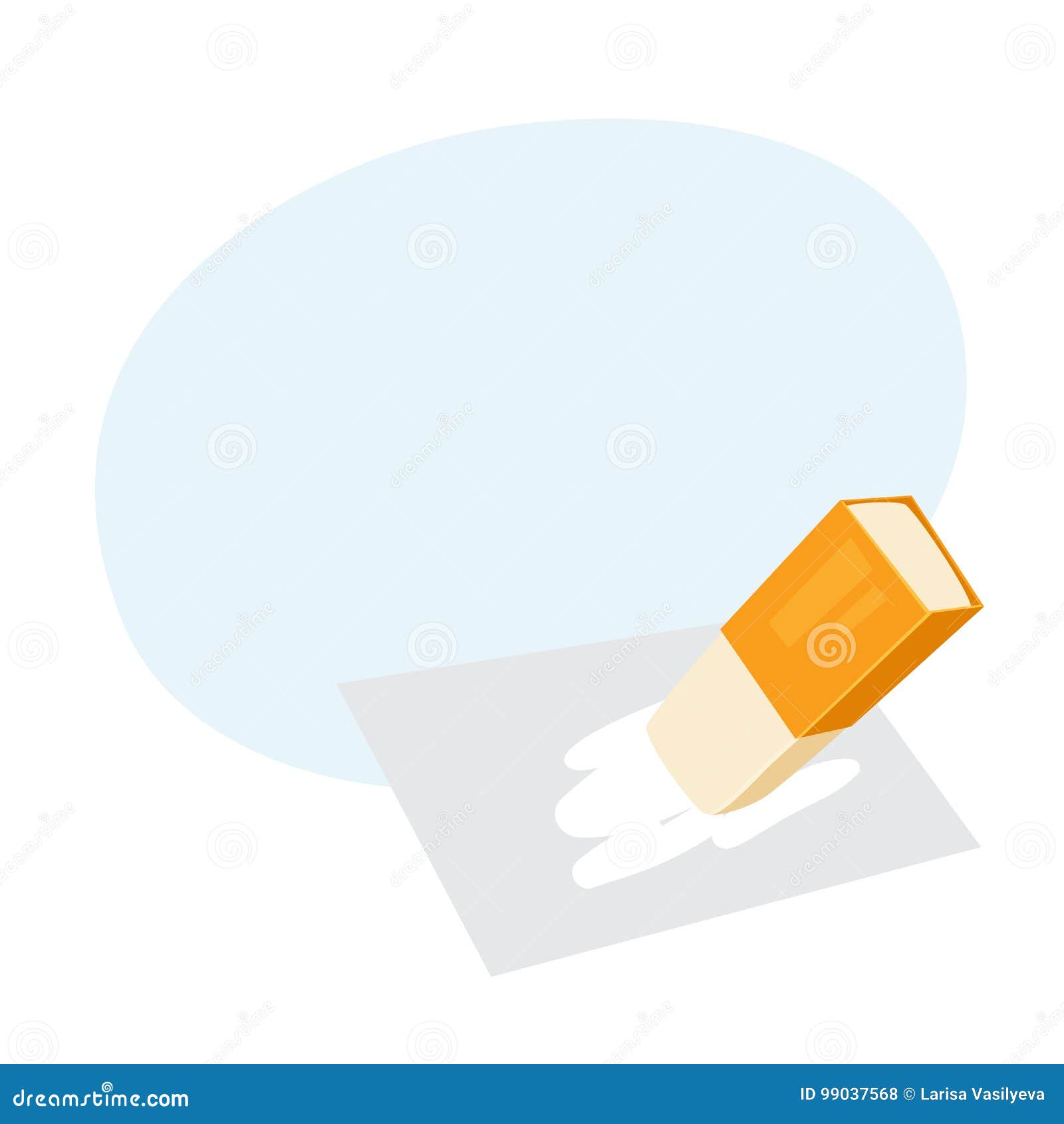 Eraser. Process Of Erase Vector Illustration | CartoonDealer.com #99037568