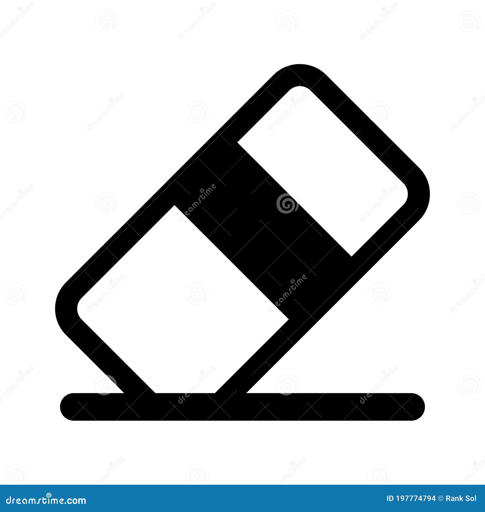Eraser, Rubber, Clear, Erase Fully Editable Vector Icon Stock Vector ...