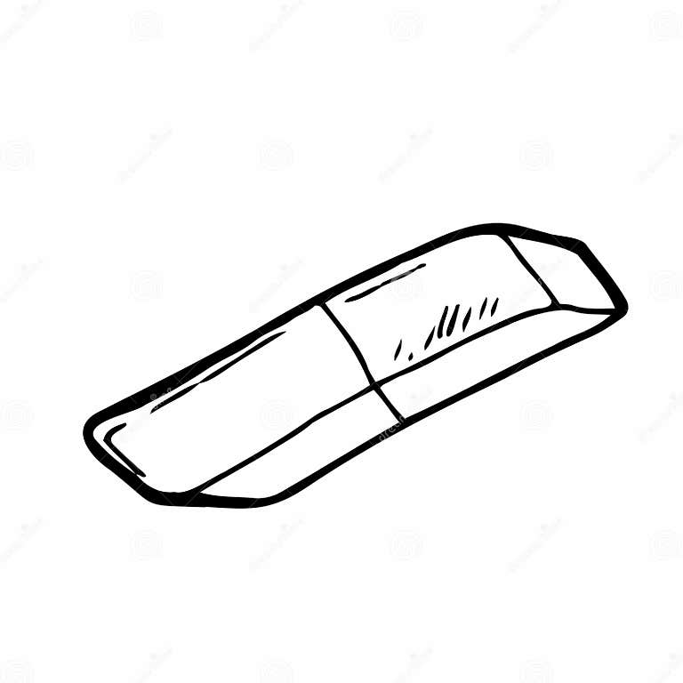 Eraser Stationary Vector Drawings, Cartoon Vector, Line Art and Color ... Eraser Stationary Vector Drawings, Cartoon Vector, Line Art and Color ...