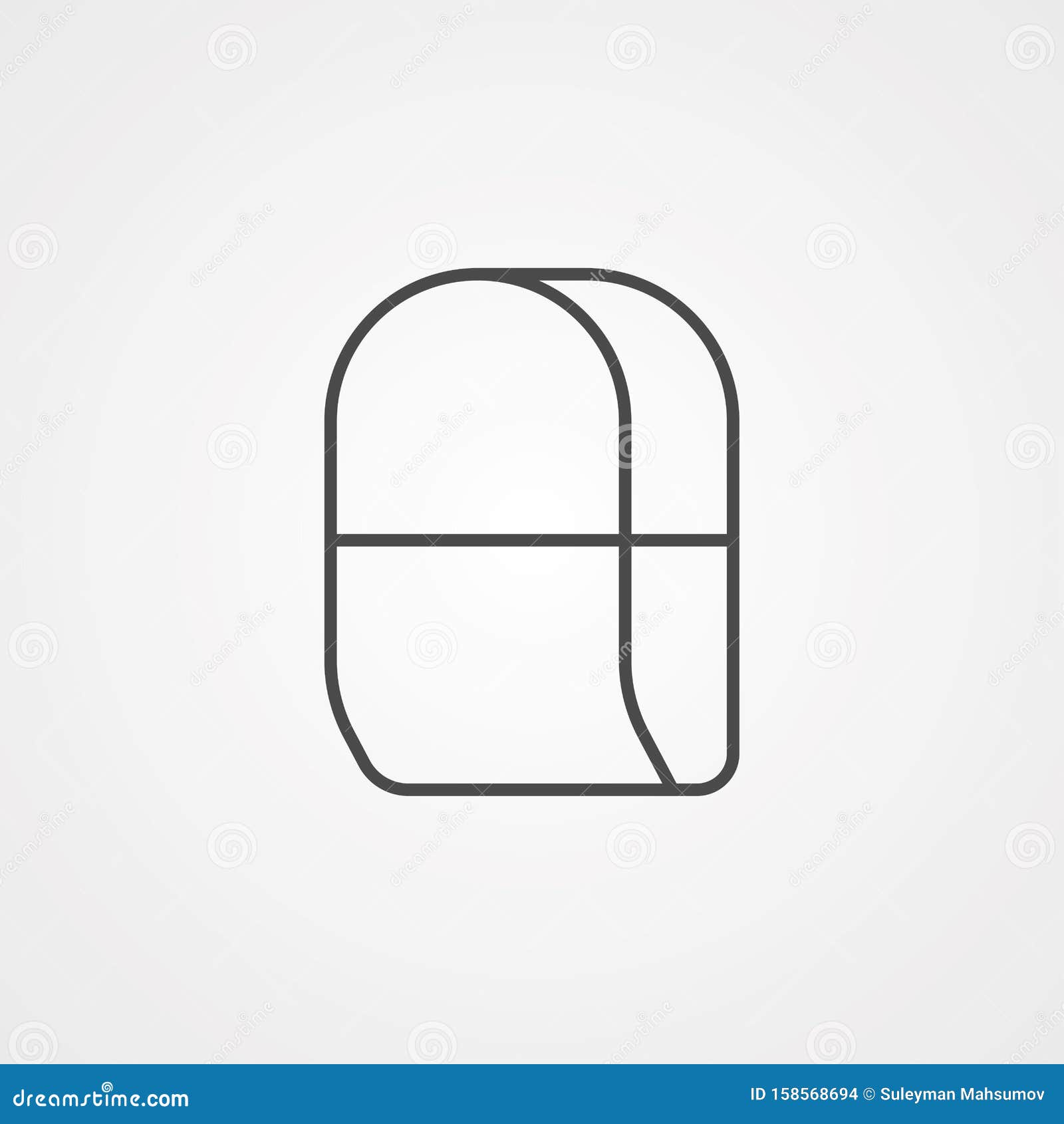 Eraser Vector Icon Sign Symbol Stock Vector - Illustration of drawing ...