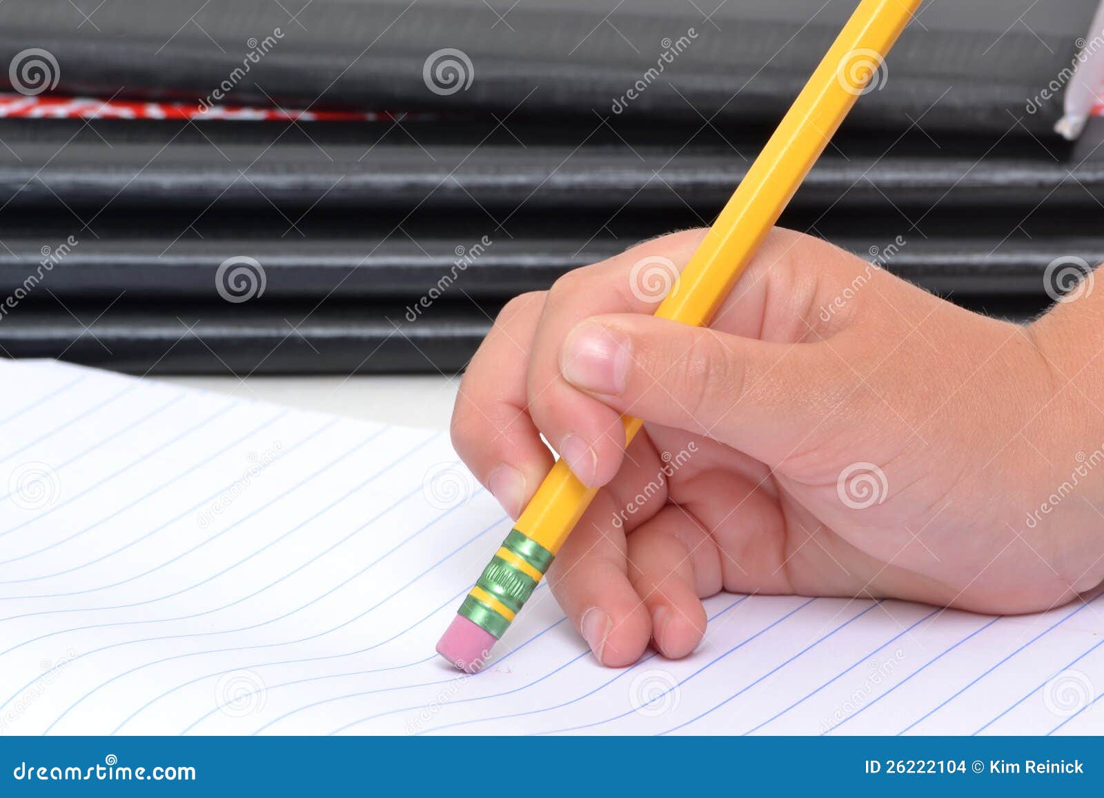 Erasing stock photo. Image of homework, child, book, learning - 26222104