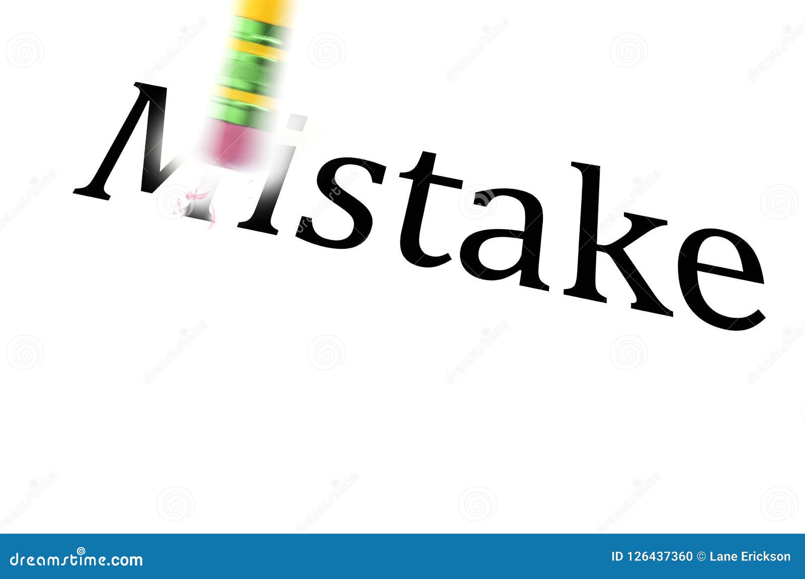 Erasing Mistake from Life To Become Better Stock Photo - Image of draw ...