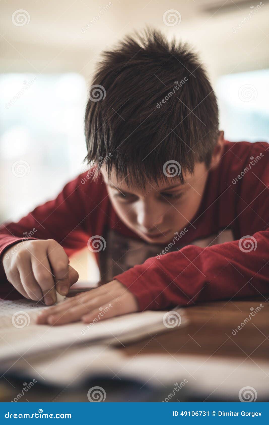 Erasing the mistakes stock image. Image of hand, pencil - 49106731