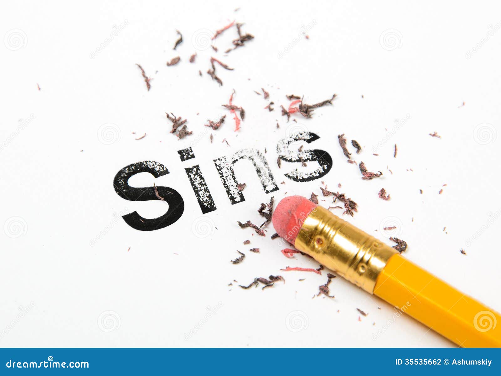 Erasing Sins Stock Photography - Image: 35535662