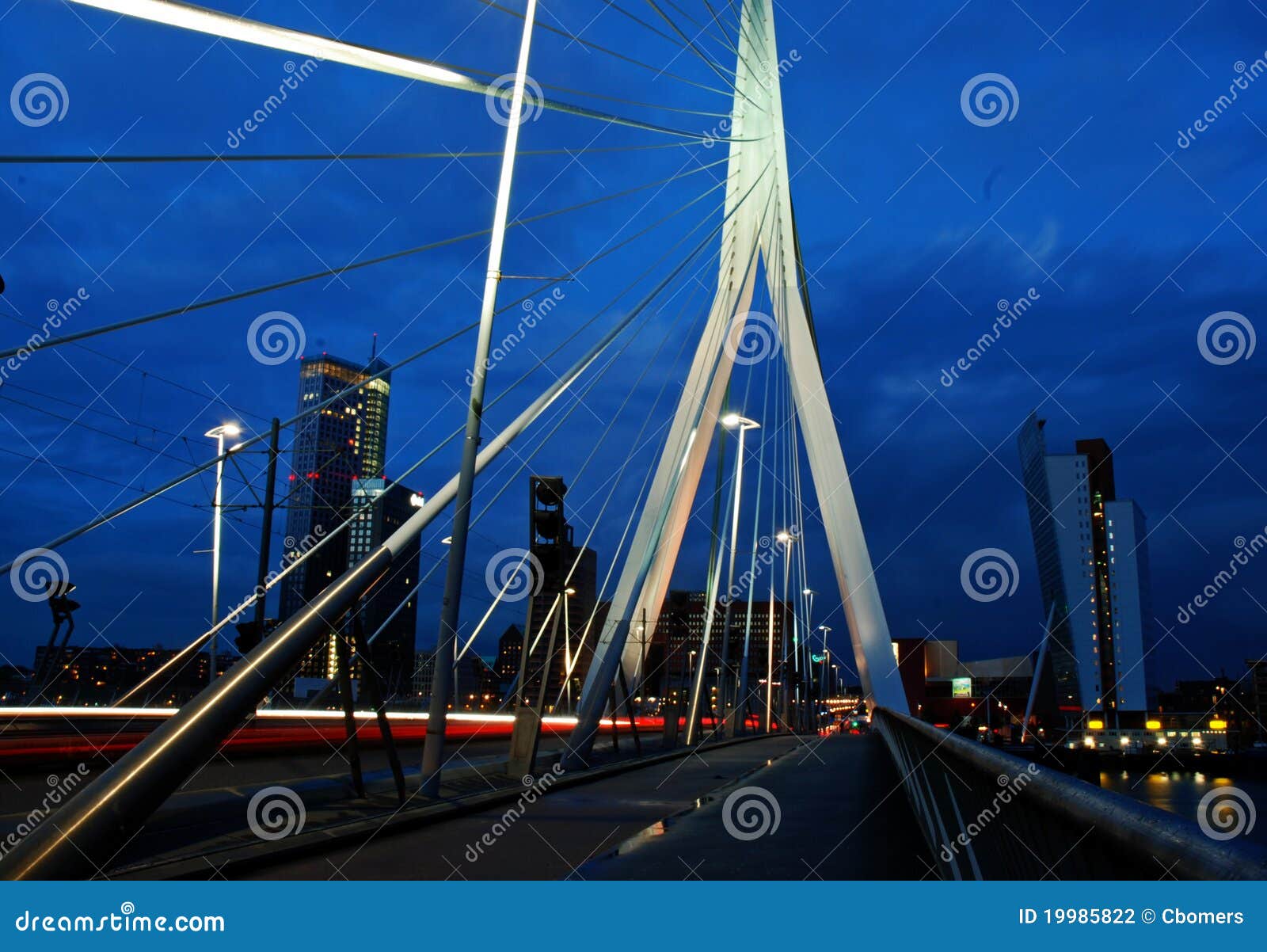 Erasmus bridge editorial photography. Image of urban - 19985822