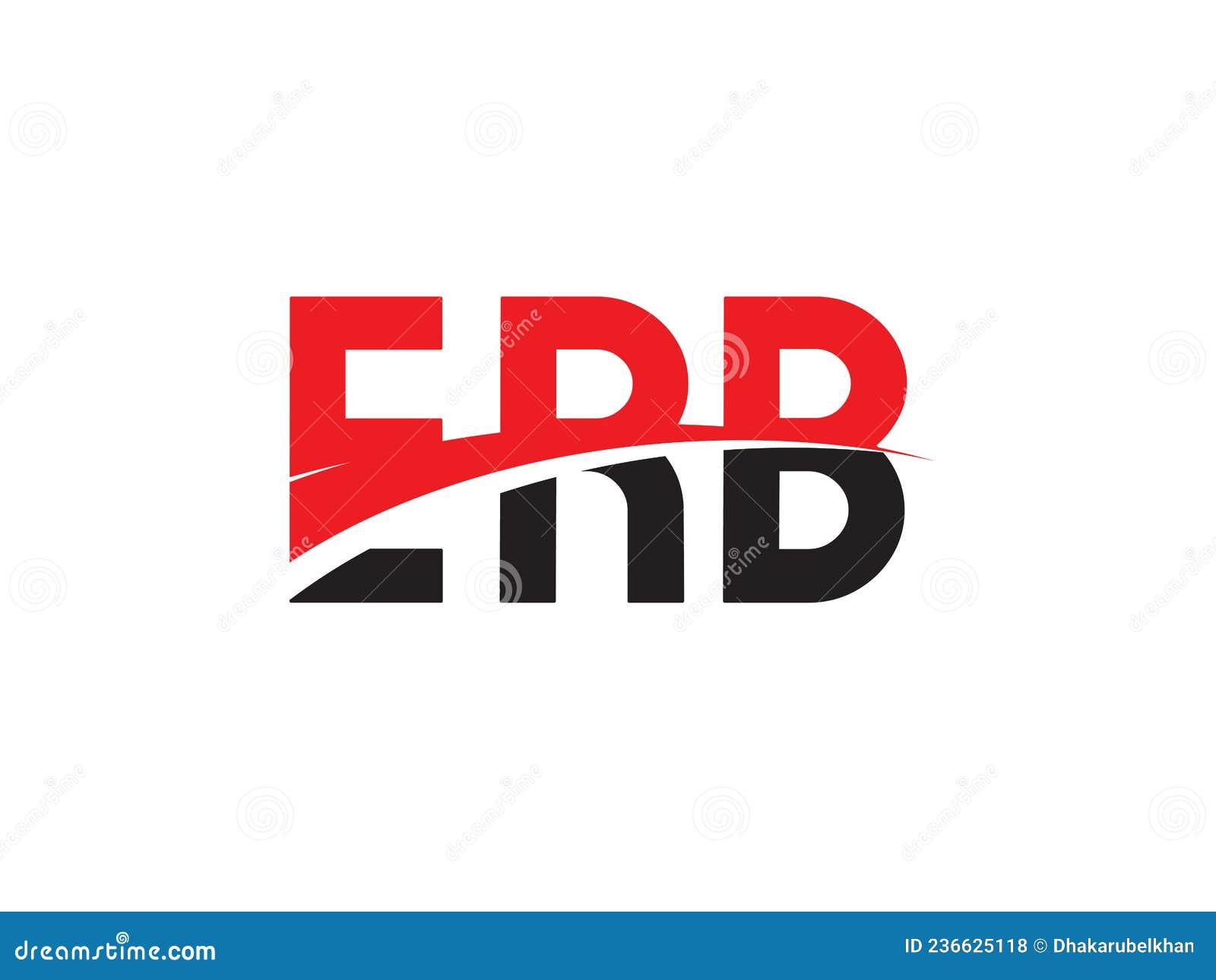 ERB Letter Initial Logo Design Vector Illustration Stock Vector ...