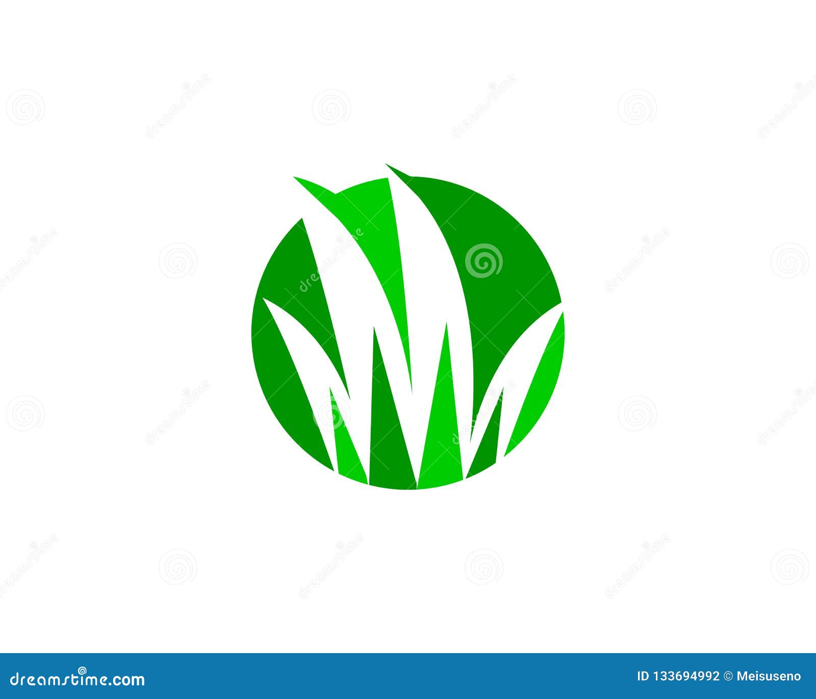 Erba Logo Design Template illustrazione vettoriale. Illustrazione di ...