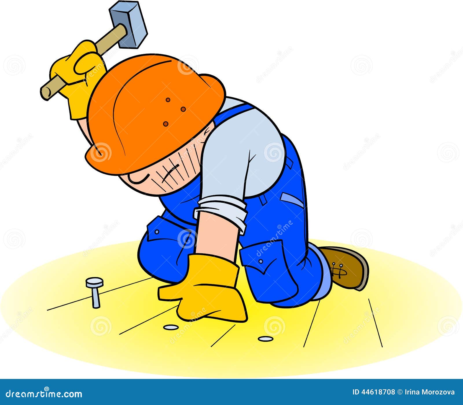 Erbauer vektor abbildung. Illustration von knall, mann - 44618708