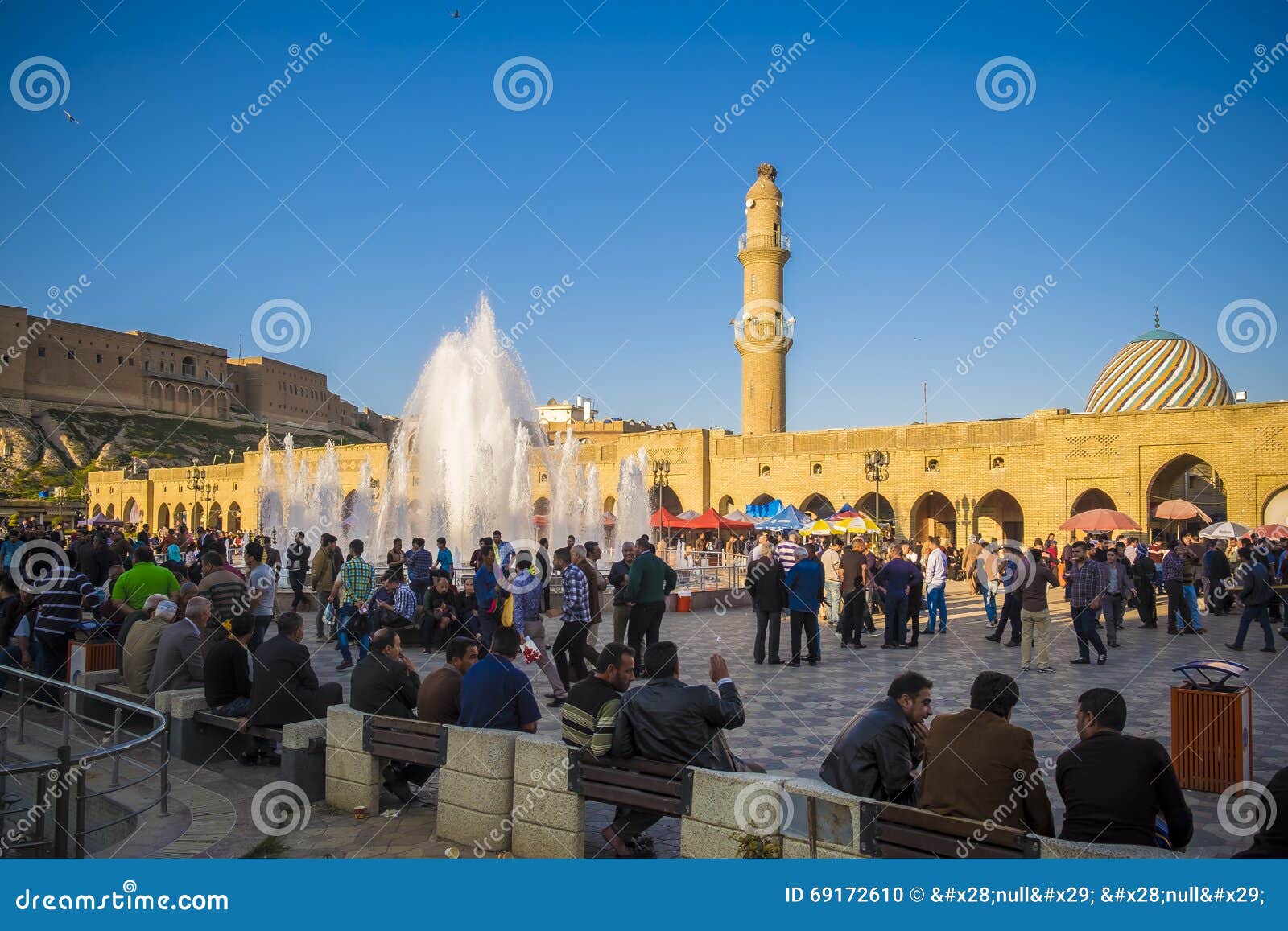 Erbil, Irak redactionele afbeelding. Image of azië, architectuur - 69172610