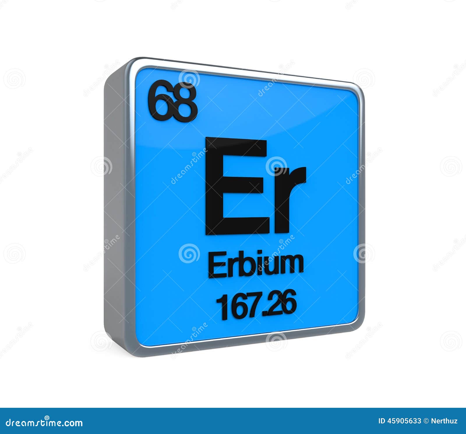 Erbium Element Periodic Table Stock Illustration - Illustration of blue ...
