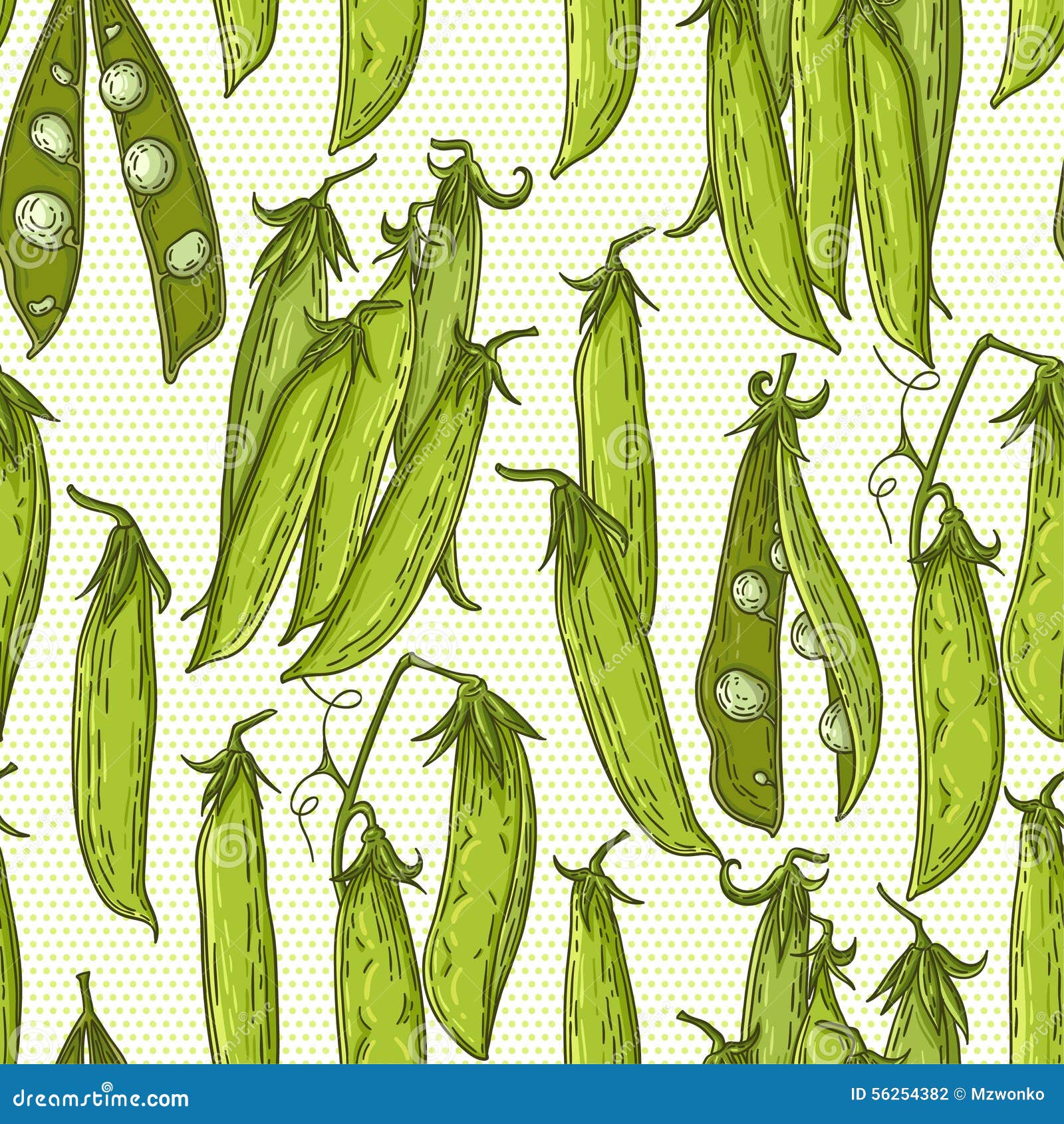 Erbsenmuster vektor abbildung. Illustration von diät - 56254382