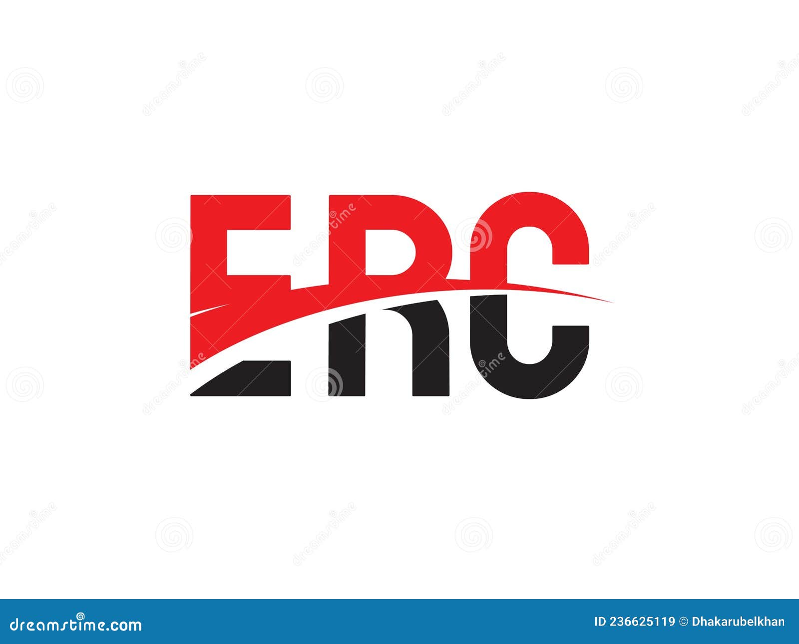 ERC Letter Initial Logo Design Vector Illustration Stock Vector ...