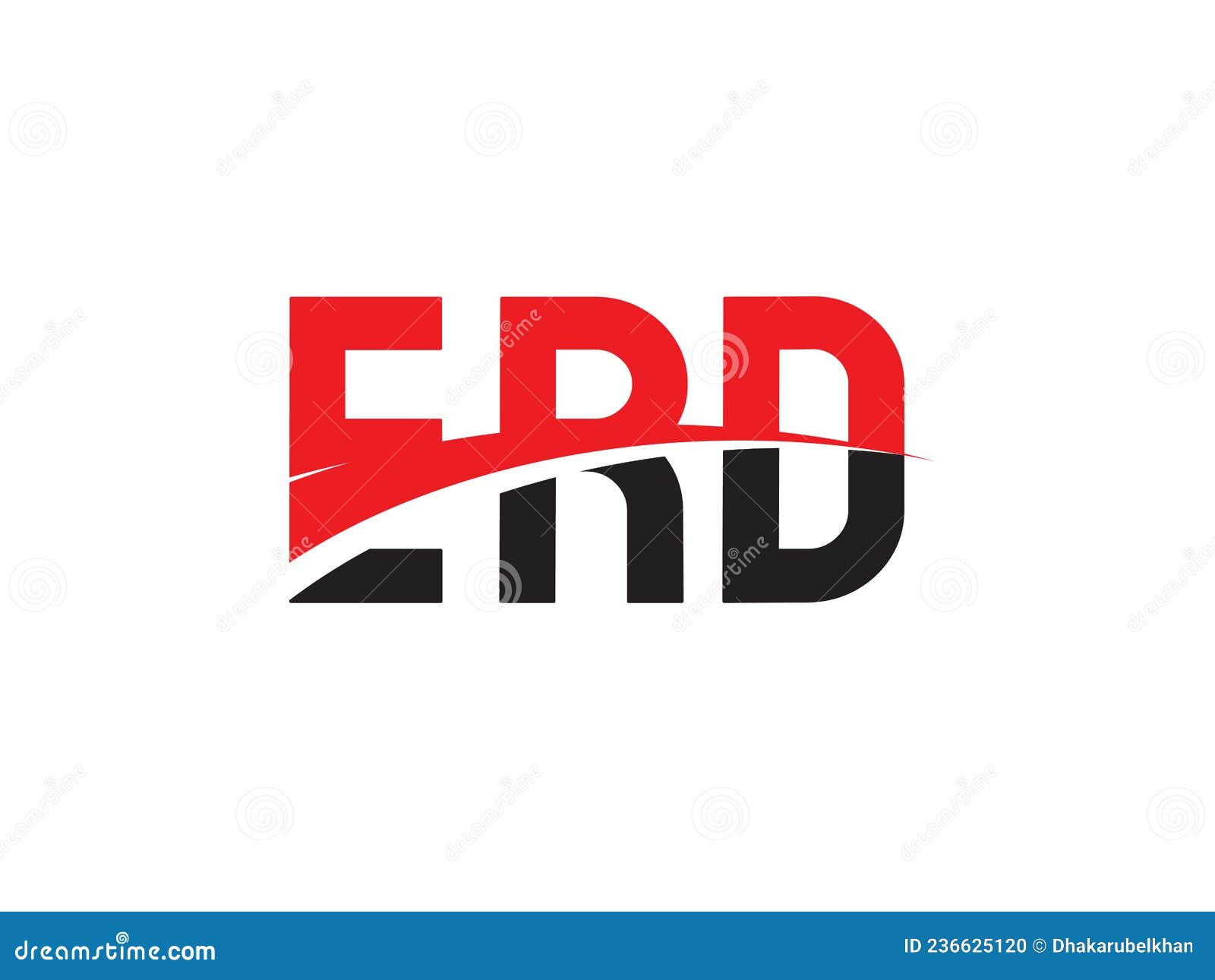 ERD Letter Initial Logo Design Vector Illustration Stock Vector ...