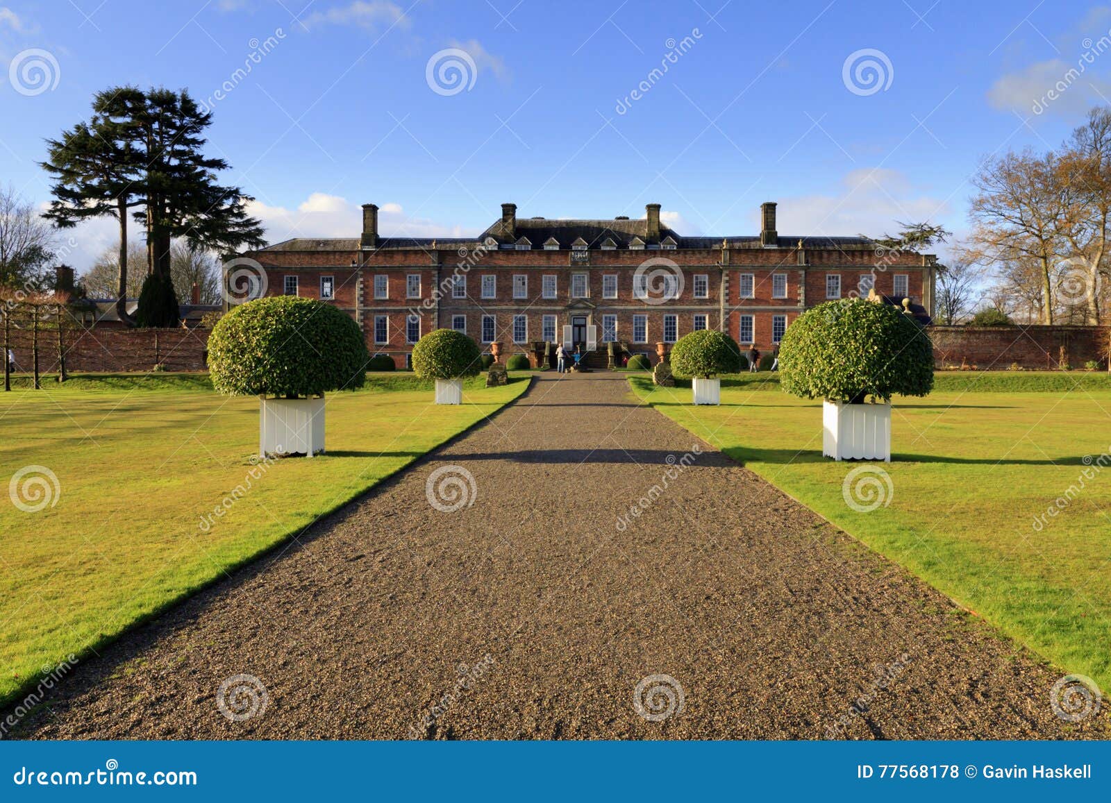 Erddig Hall arkivfoto. Bild av historia, enigt, turism - 77568178