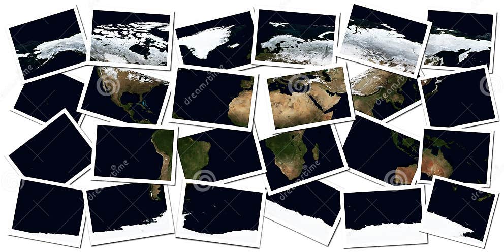 Erde-Collage stock abbildung. Illustration von postkarte - 11409023