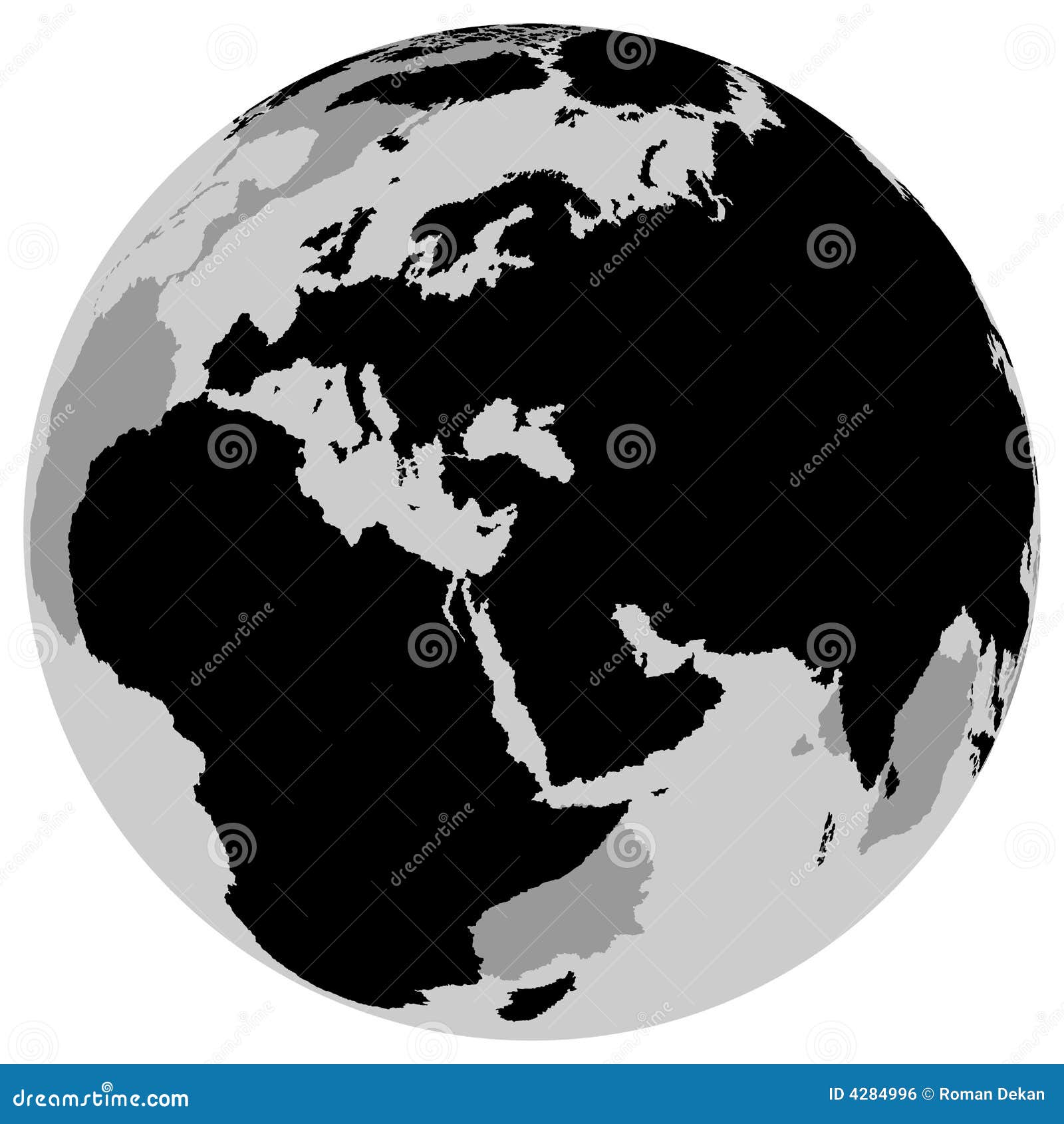 Erde Europa - Kugel vektor abbildung. Illustration von planet - 4284996