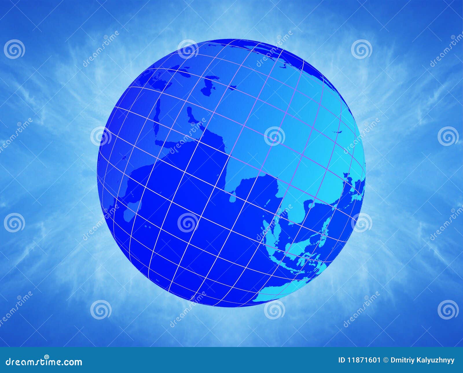 Erde-Kugel. stock abbildung. Illustration von land, kugel - 11871601
